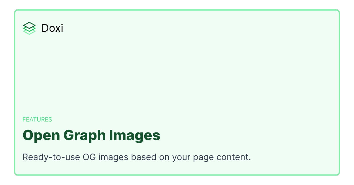 Doxi - Open Graph Images